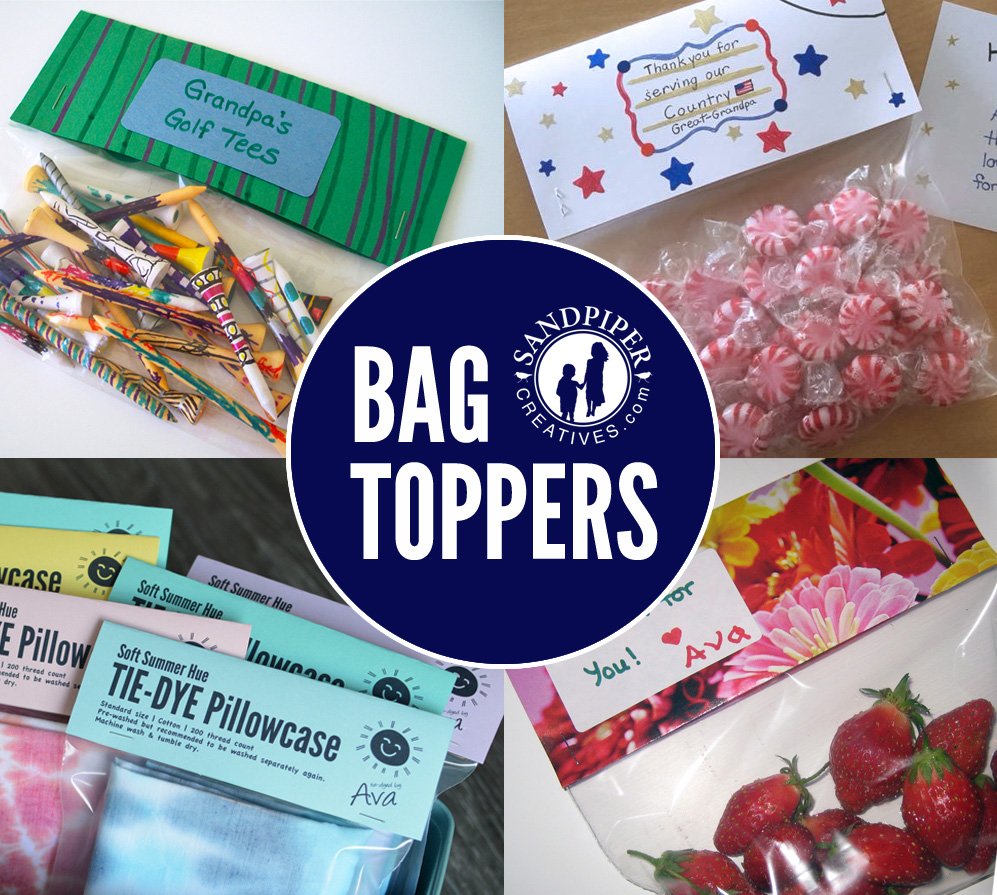 Bag Toppers - Sandpiper Creatives